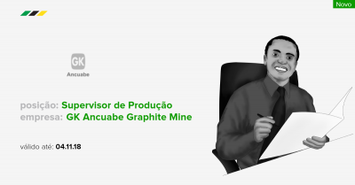 GK Ancuabe Graphite Mine: Supervisor de Produção, Ancuabe - emprego.co.mz