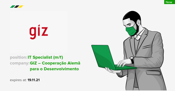 GIZ – Cooperação Alemã para o Desenvolvimento: IT Specialist (m/f ...