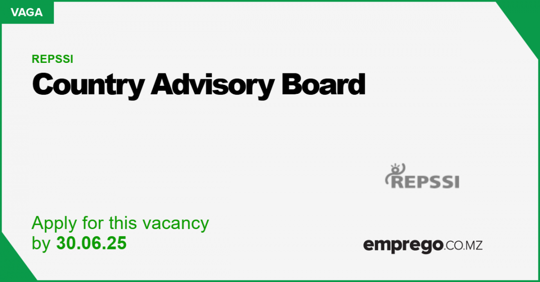 REPSSI: Country Advisory Board, Maputo - emprego.co.mz